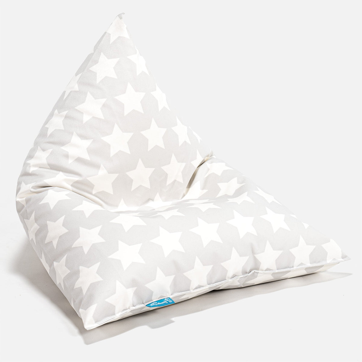 LOUNGE PUG Grey Star Childrens Bean bag Pod Beanbag For Kids Print The Lounge Pug